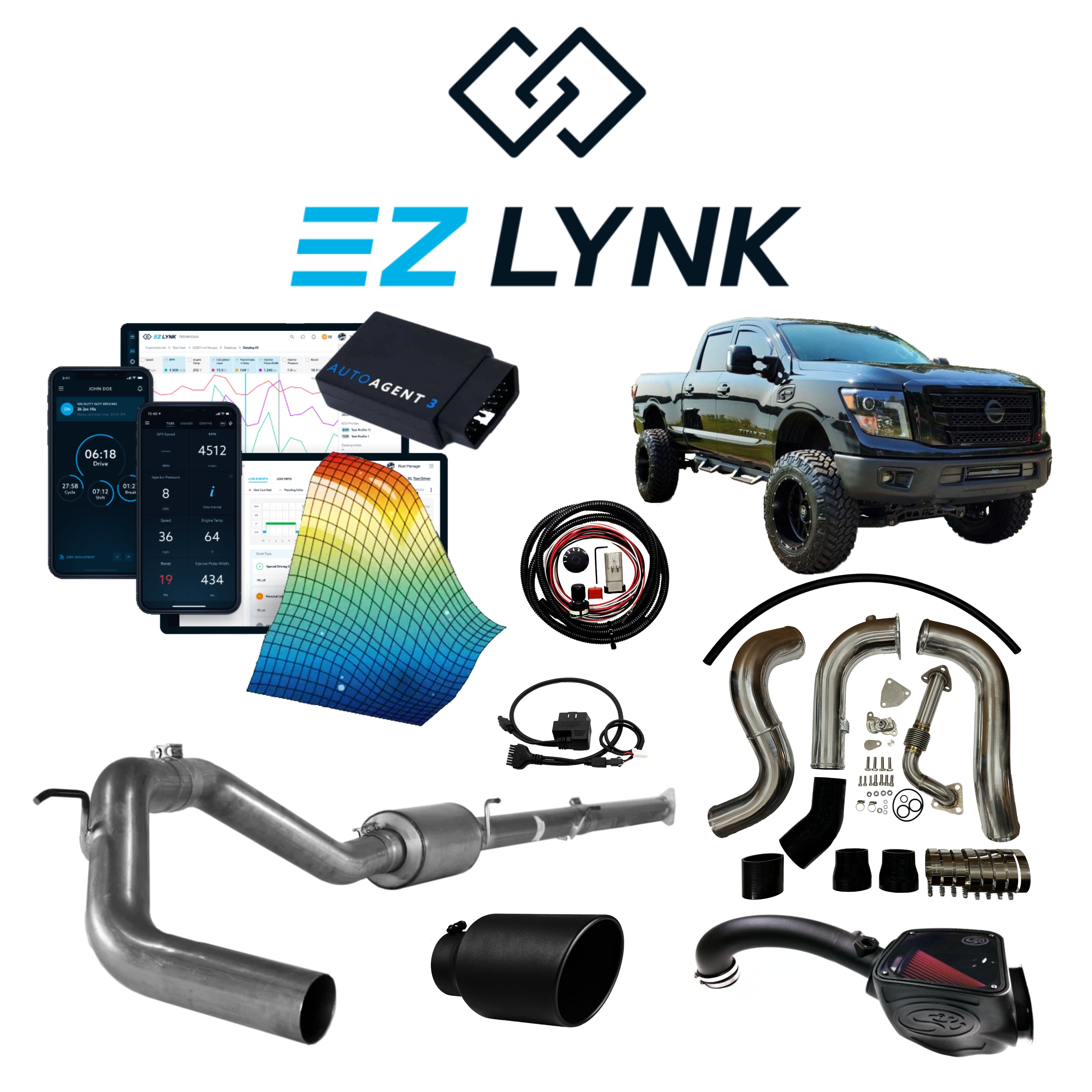 2016 - 2019 NISSAN TITAN XD 5.0L EZLYNK AUTOAGENT 3 TUNER ALL-IN-ONE C ...